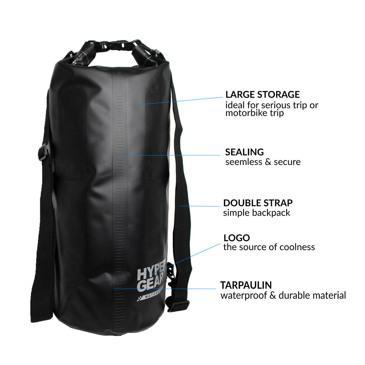 Dry Bag Vroom 30L – Hypergear Malaysia